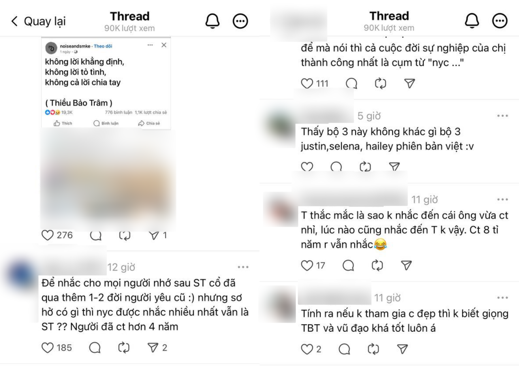 Netizen hỏi Thiều Bảo Trâm: Khi nào thì “buông tha” tình cũ?