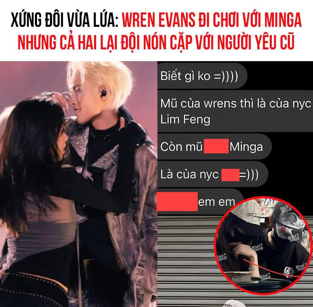 Cú twist không ai ngờ: Minga cũng đội nón của người yêu cũ đi siêu thị ...