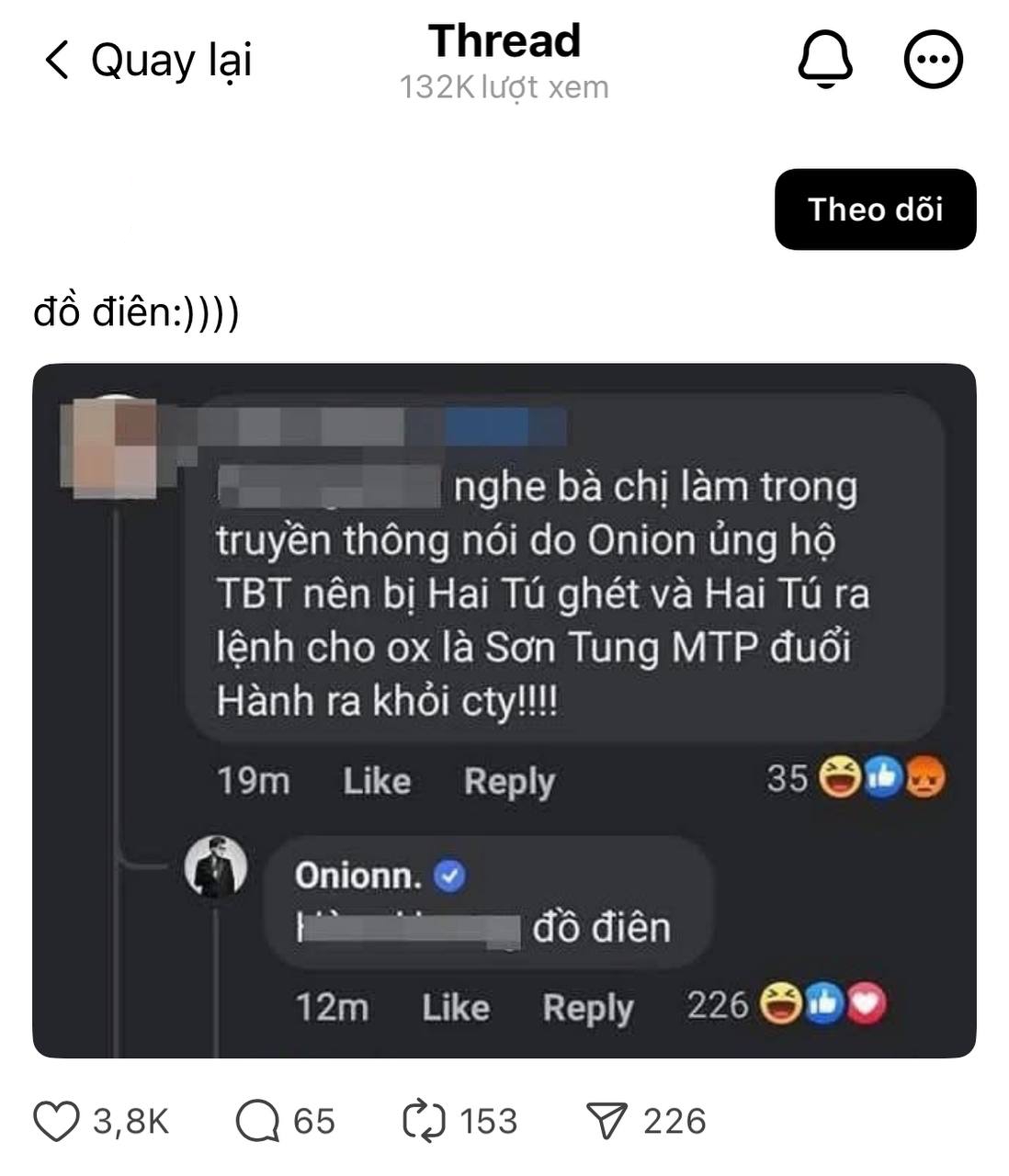 onionn lên chức bố sau thời gian ở ẩn